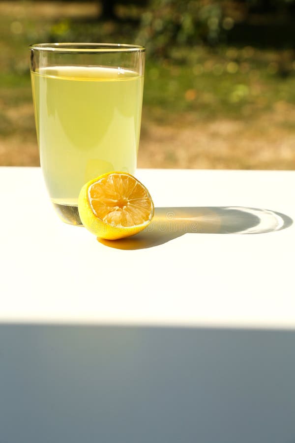 Natural Lemonade In The Garden Stock Image - Image of holiday, natural ...