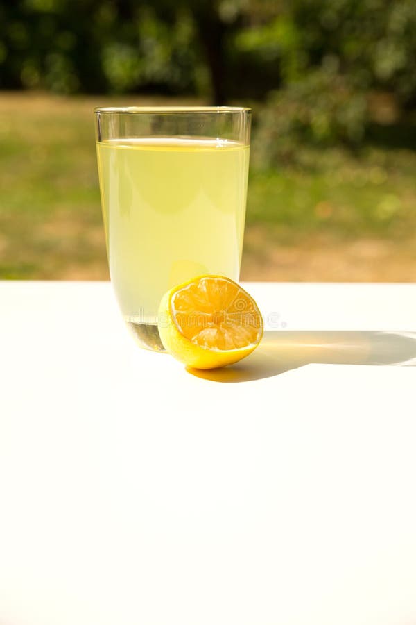 Natural Lemonade in the Garden Stock Image - Image of natural, health ...