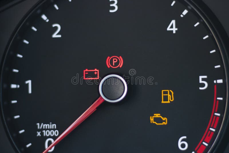 Car. the Dashboard. Engine Coolant Temperature Indicator Stock Image ...