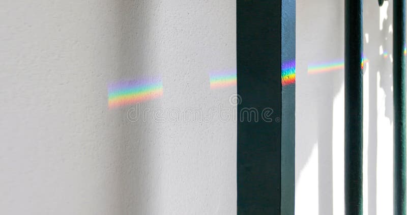 Natural Light Effect Creating a Coloured Rainbow Stock Photo - Image of ...