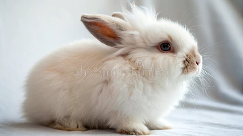 Rabbit, fully, photography stock illustration. Illustration of wildlife ...