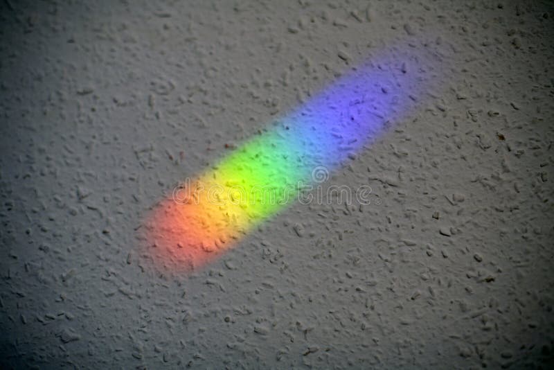 Natural Light Reflection on the Wall. Color Spectrum Stock Image ...