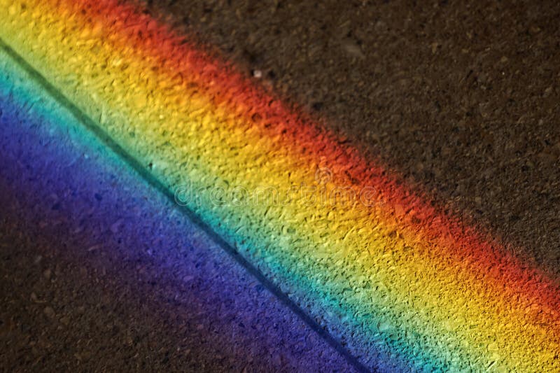 Natural Light Refraction in Rainbow Inside Ancient Stone Building Stock ...