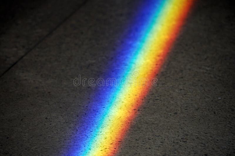 Natural Light Refraction in Rainbow Inside Ancient Stone Building Stock ...