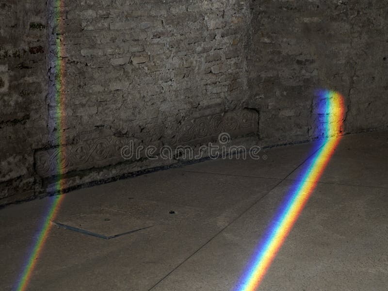 A Sun Dog Rainbow Inside a Cloud Stock Image - Image of clouds, smile ...