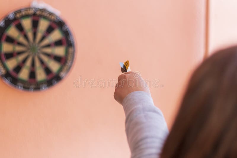 Dart for Playing Darts Hitting Exactly Center Target Stock Photo ... Dart for Playing Darts Hitting Exactly Center Target Stock Photo ...
