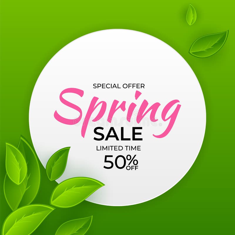 Natural Light Spring Sale Background. Vector Illustration Stock ...