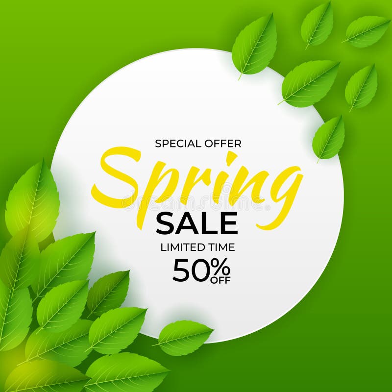 Natural Light Spring Sale Background. Vector Illustration Stock ...