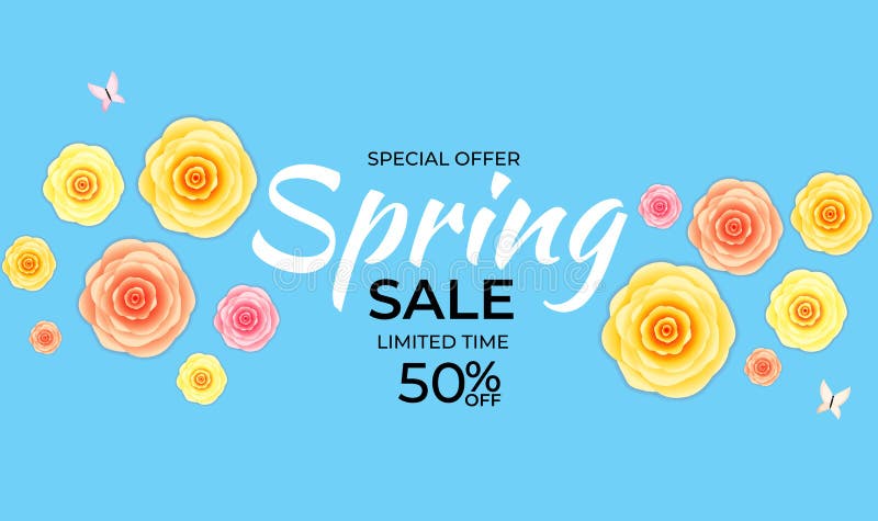 Natural Light Spring Sale Background. Vector Illustration EPS10 Stock ...