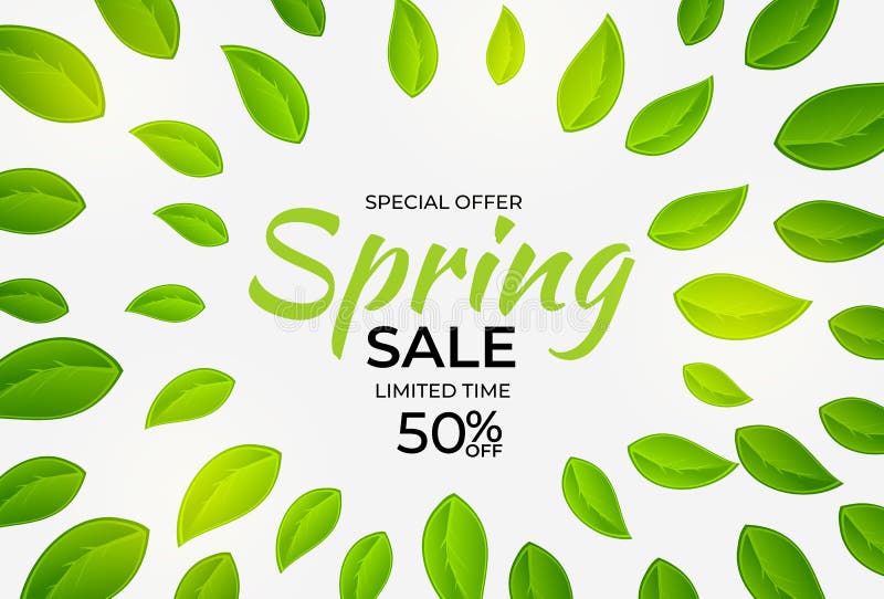 Natural Light Spring Sale Background. Vector Illustration. EPS10 Stock ...