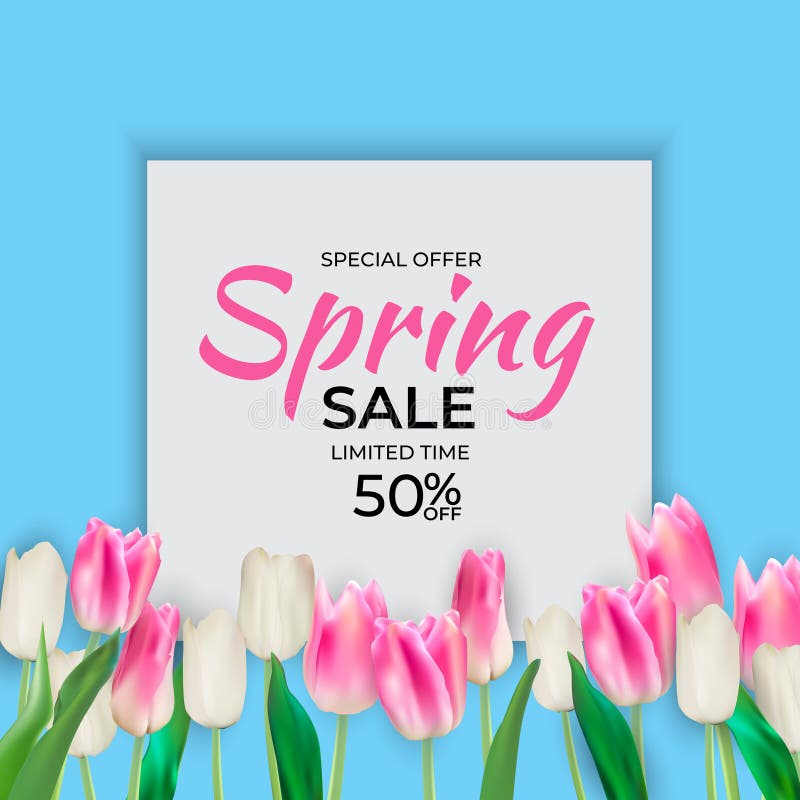 Natural Light Spring Sale Background. Vector Illustration EPS10 Stock ...
