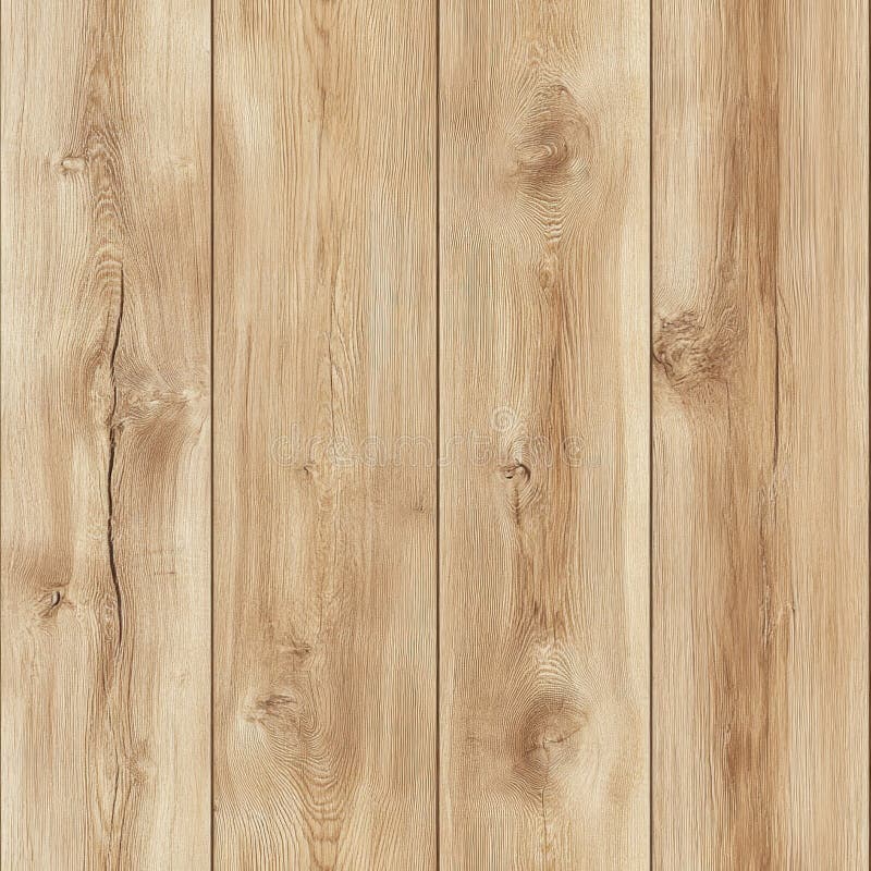 Natural Light Wood Plank Texture with Knots and Grain Pattern Stock ...