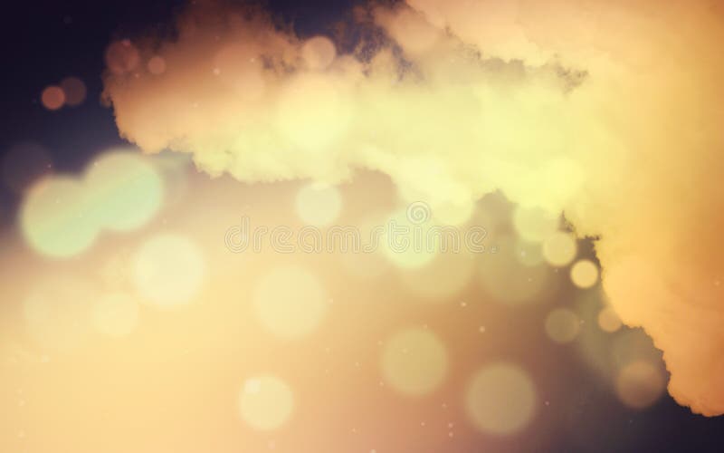 Natural Light Yellow Blurred Sky Sun Light Texture with Abstract Autumn ...