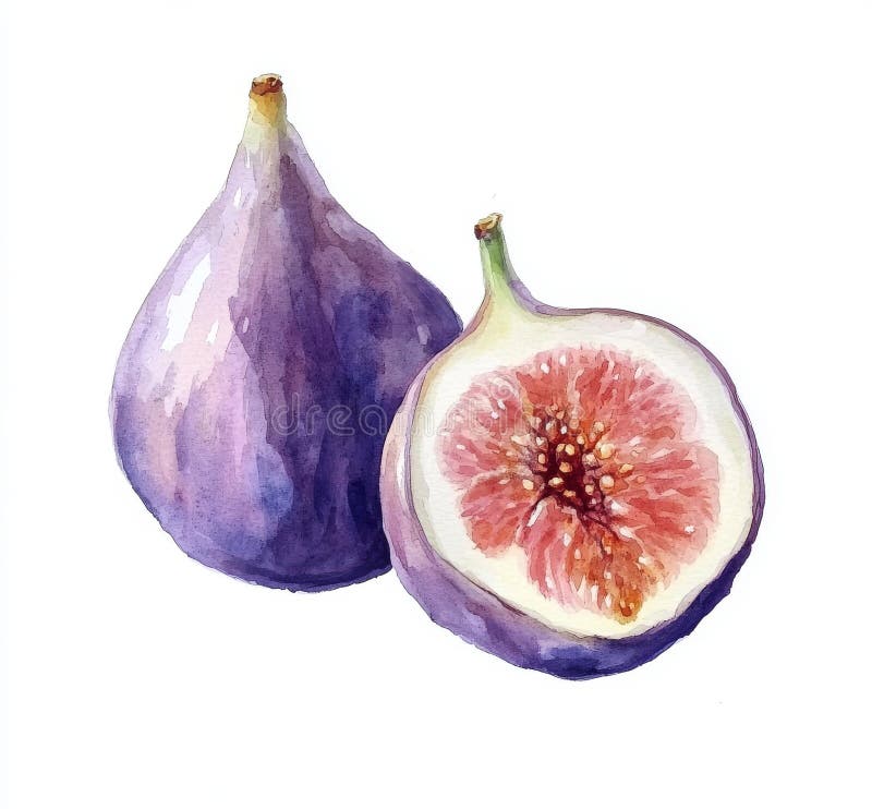 Natural Lighting Shown through Fresh Figs Showcasing Their Rich Color ...