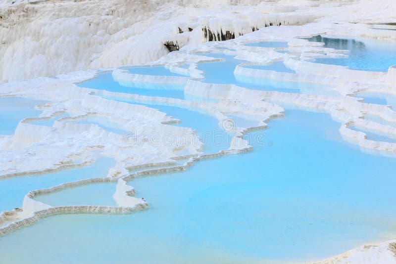 Natural Limestone Water Pools in Pamukkale Stock Image - Image of ...