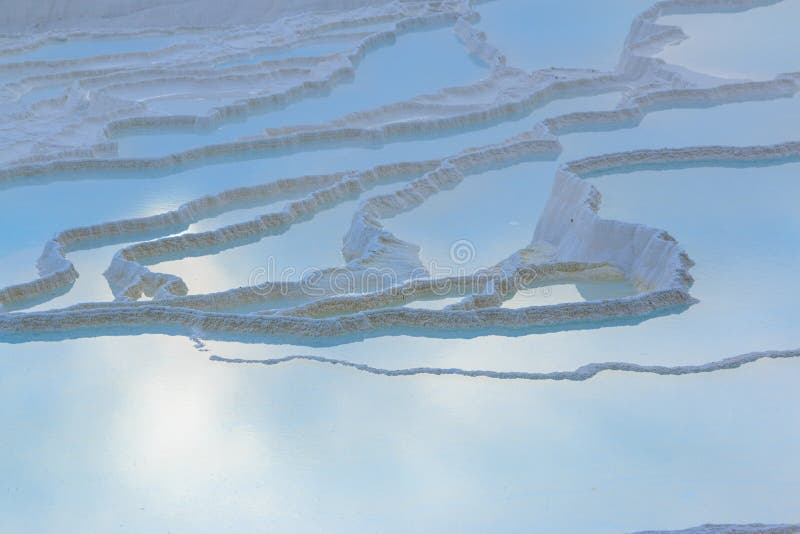 Natural Limestone Water Pools in Pamukkale Stock Image - Image of tour ...