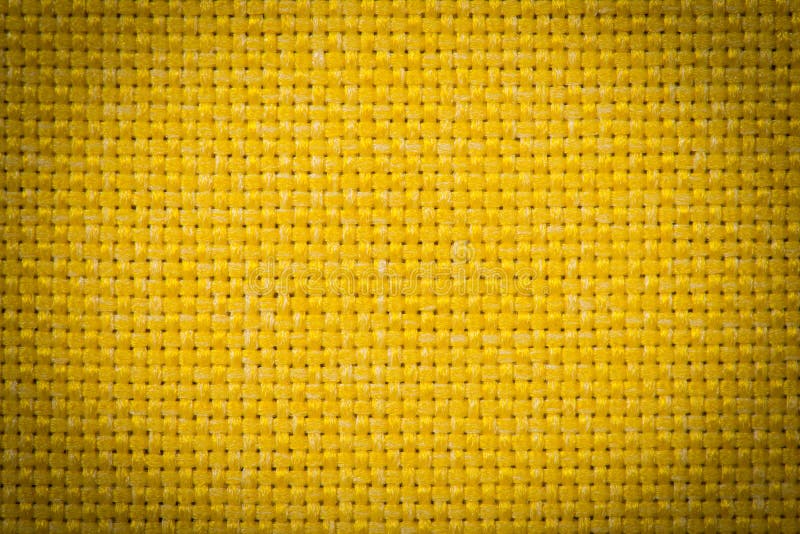 Natural Linen Fabric for Embroidery. Yellow Color. Stock Photo - Image ...
