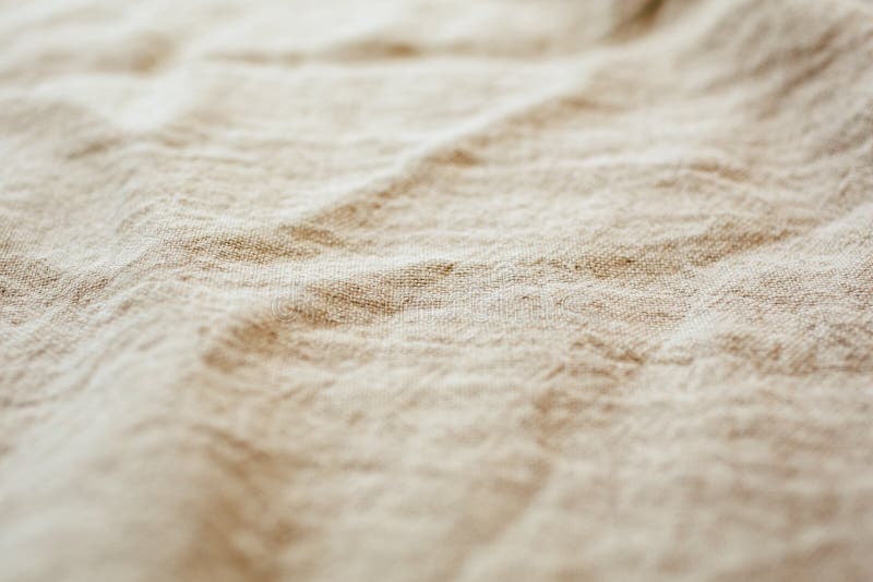 Natural Linen Texture and Background. Close Up View of Fabric Linen ...