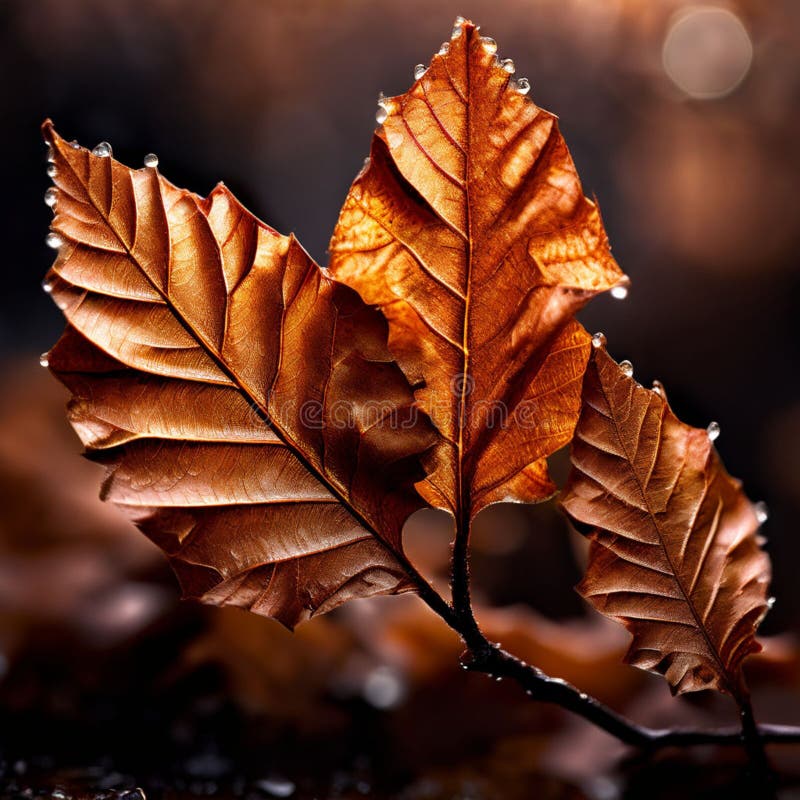Natural Looking Leaf Images, AI Generated Images Stock Illustration ...