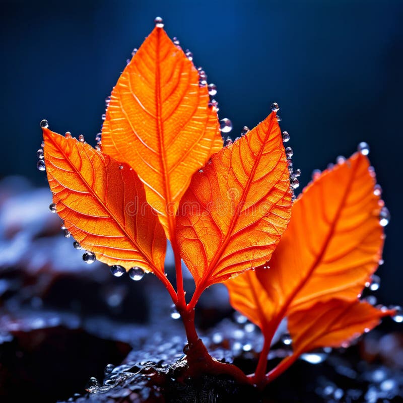 Natural Looking Leaf Images, AI Generated Images Stock Illustration ...