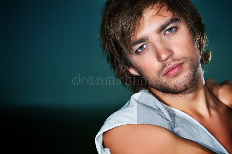 Natural man stock photo. Image of people, dark, handsome - 27290404