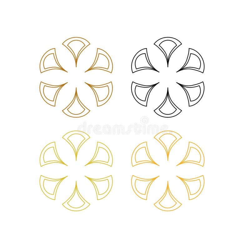 Natural Mandala Sign Symbol Logo Vector Stock Vector - Illustration of ...