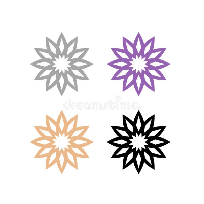 Natural Mandala Sign Symbol Logo Vector Stock Vector - Illustration of ...