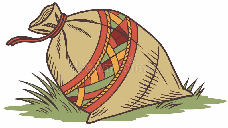 Burlap Sack Bag, Depicting Rustic Texture and Natural Material ...