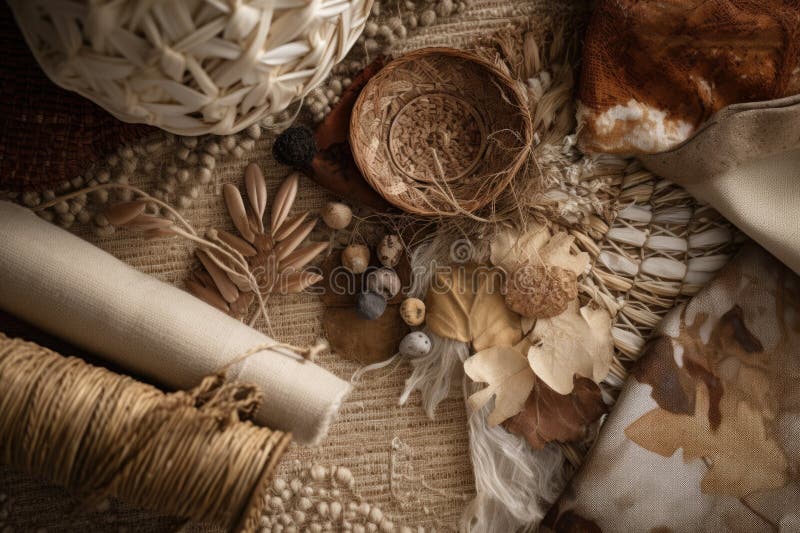 Natural Materials and Textures Blend Together in Natural-themed Fabric ...