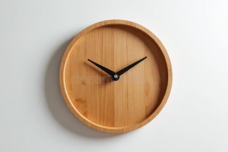 Natural Materials Wall Clock Stock Illustration - Illustration of ...