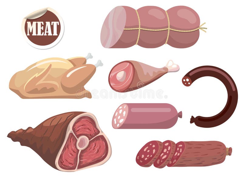 Natural meat label stock vector. Illustration of board - 21119670