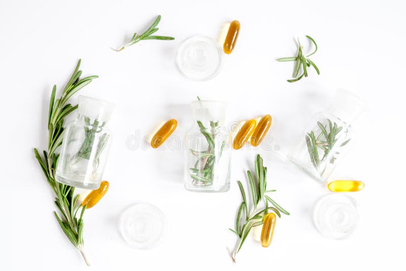 Natural Medicine - Herbs Top View Stock Photo - Image of plant ...