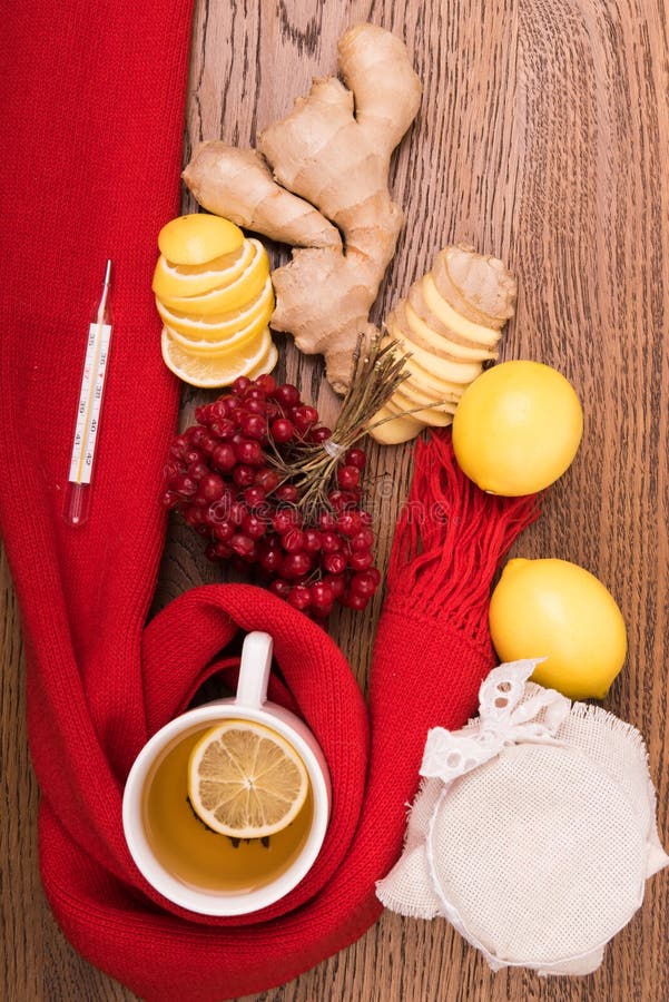 Natural Medicine - a Safe and Effective Treatment for Colds Stock Image ...