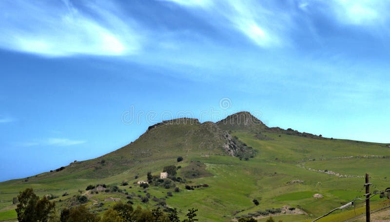 Natural Mediterranean Landscape Stock Image - Image of countryside ...