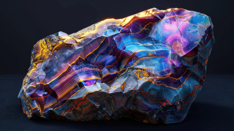 Natural Mineral Deposits with Visible Texture and Structure. Stock ...