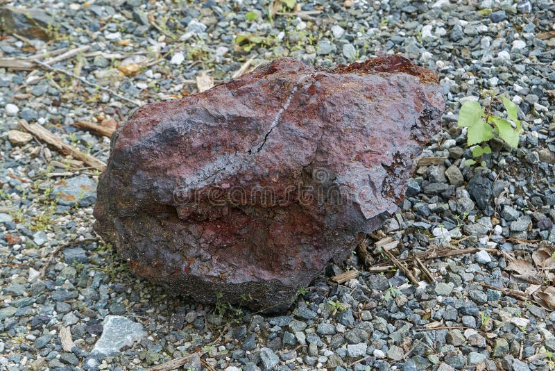 Natural Mineral - Piece of Hematite Iron Ore, Haematite Stone Stock ...