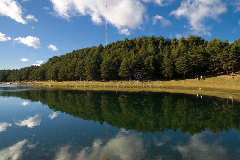 Natural mirrored landscape stock photo. Image of andorran - 22405050
