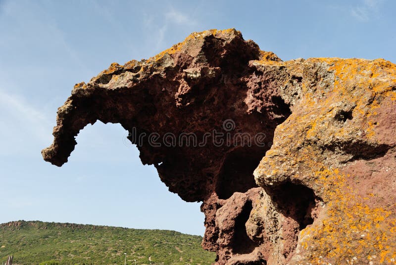 The Natural Monument Elephant Rock Stock Photo - Image of terrain ...