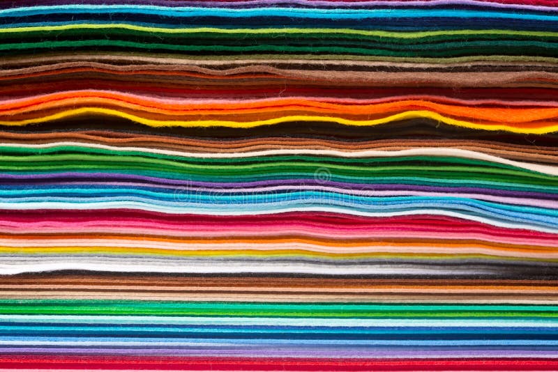 Natural Multicolored Felt: a Mohair of Different Colors. Stock Photo ...