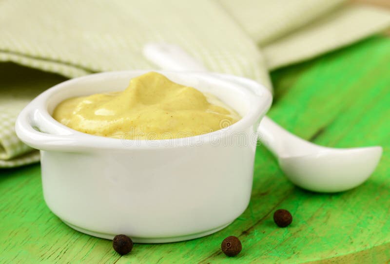 Natural mustard sauce stock image. Image of grain, gourmet - 49773703