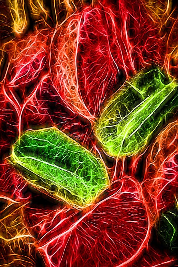 Natural neon lines stock illustration. Illustration of color - 66117466