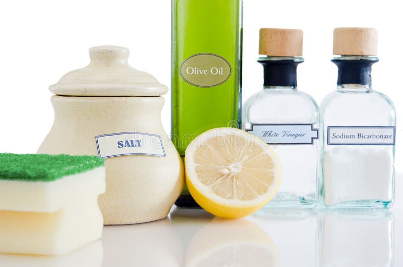 Natural Non-Toxic Cleaning Products Stock Image - Image of cupboard ...