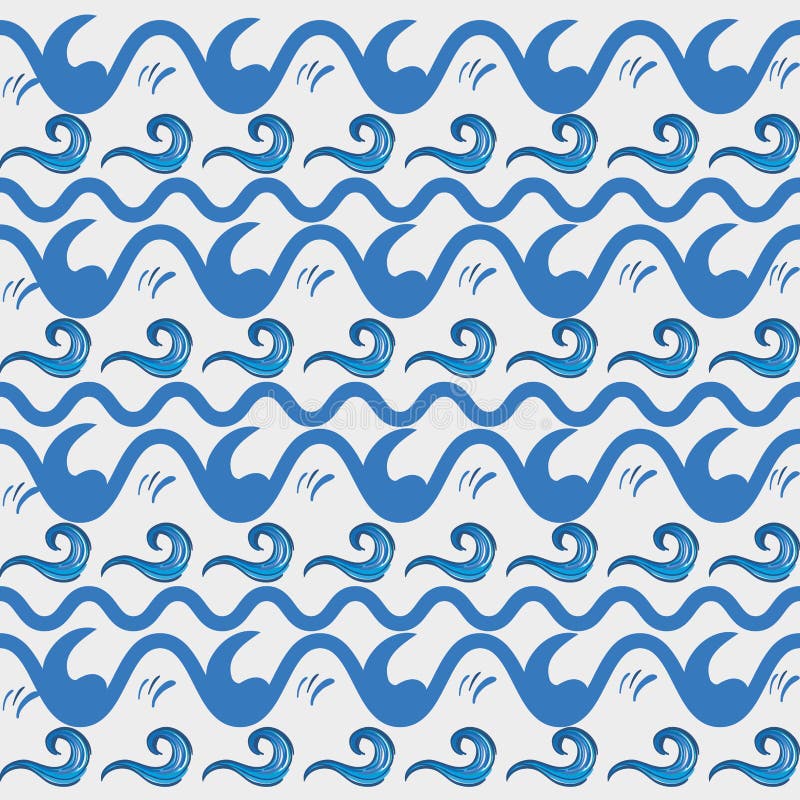 Natural Ocean Waves Background Design Stock Vector - Illustration of ...