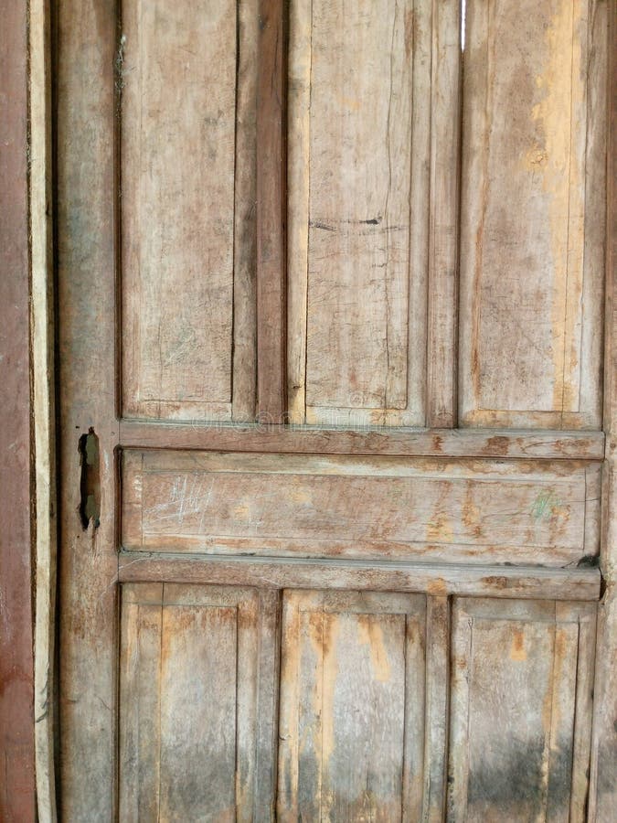 Natural Old Wood or Timber Door Frame Pattern Surface Texture. Close-up ...