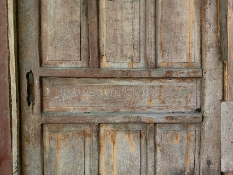 Natural Old Wood or Timber Door Frame Pattern Surface Texture. Close-up ...
