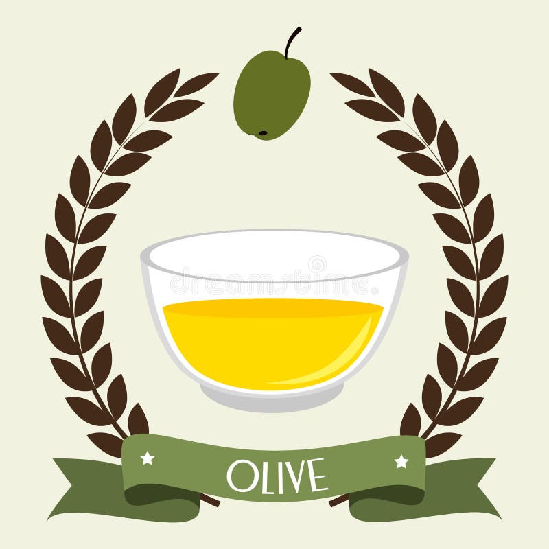 Natural olive oil stock illustration. Illustration of nutrition - 63936858