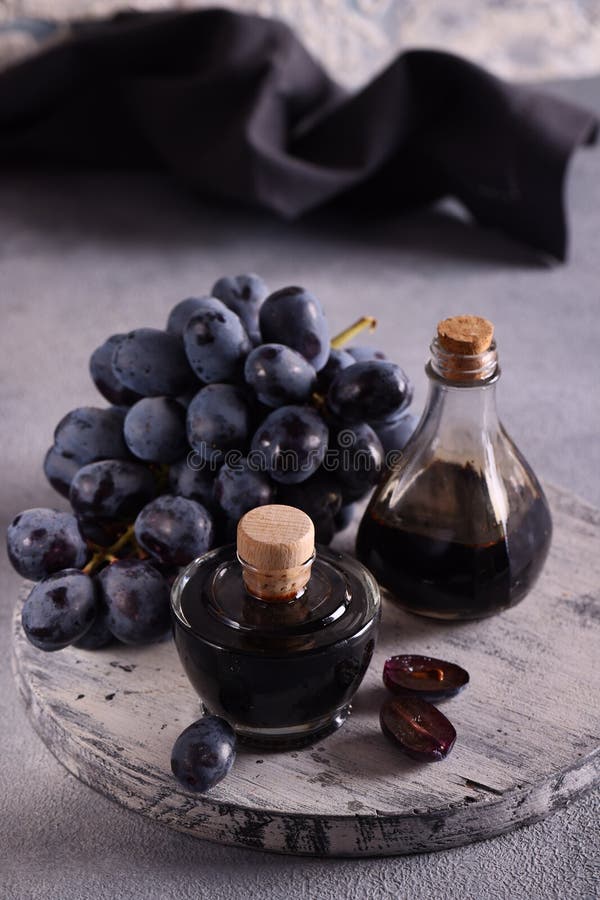 Natural Organic Balsamic Vinegar Stock Image - Image of eating, rustic ...