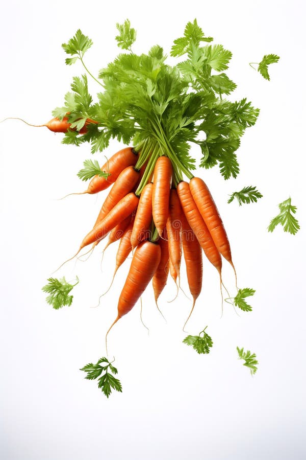 Natural Organic Carrots for a Healthy Diet Stock Illustration ...