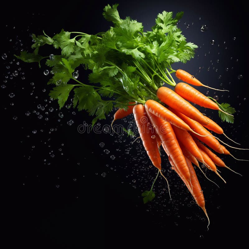 Natural Organic Carrots for a Healthy Diet Stock Illustration ...