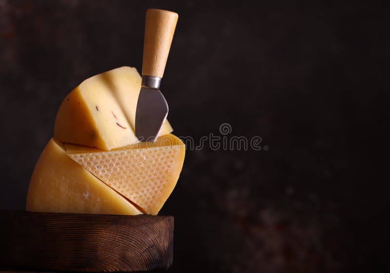 Natural Organic Cheese, Assorted Stock Image - Image of calcium ...